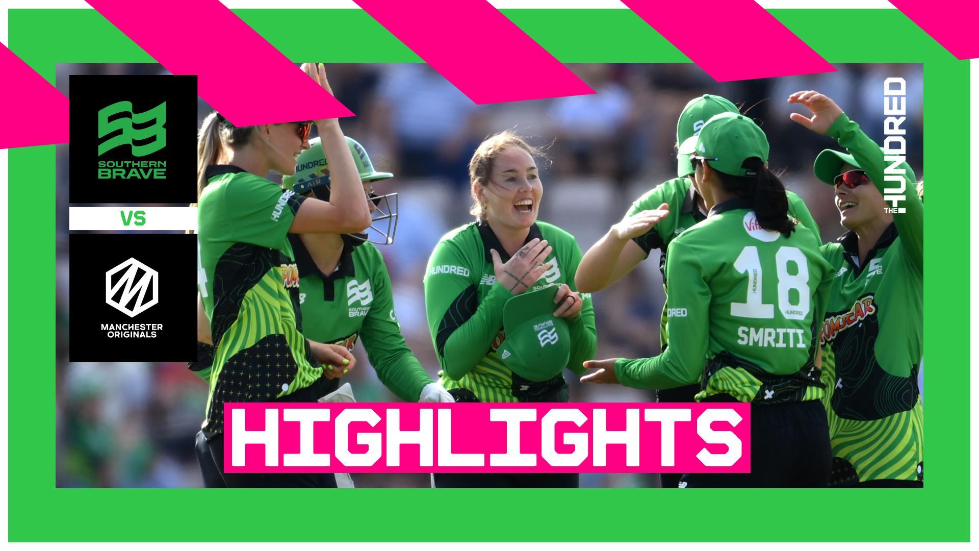 Southern Brave vs Manchester Originals - Women's Highlights 2022