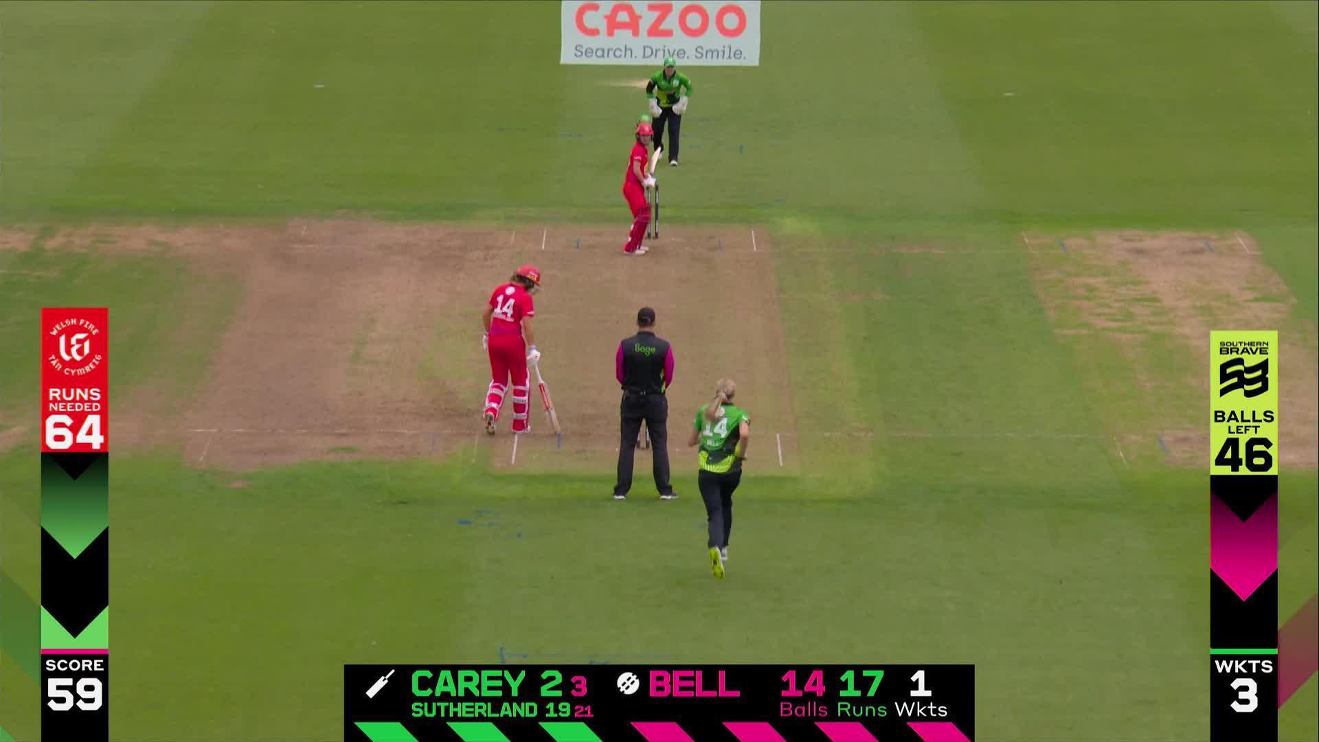 A perfect Lauren Bell slower ball