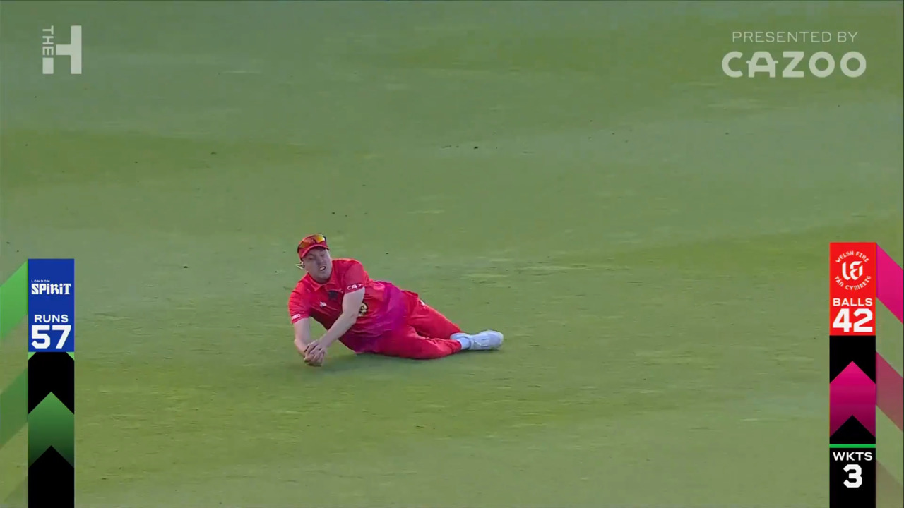 Jake Ball takes brilliant diving catch