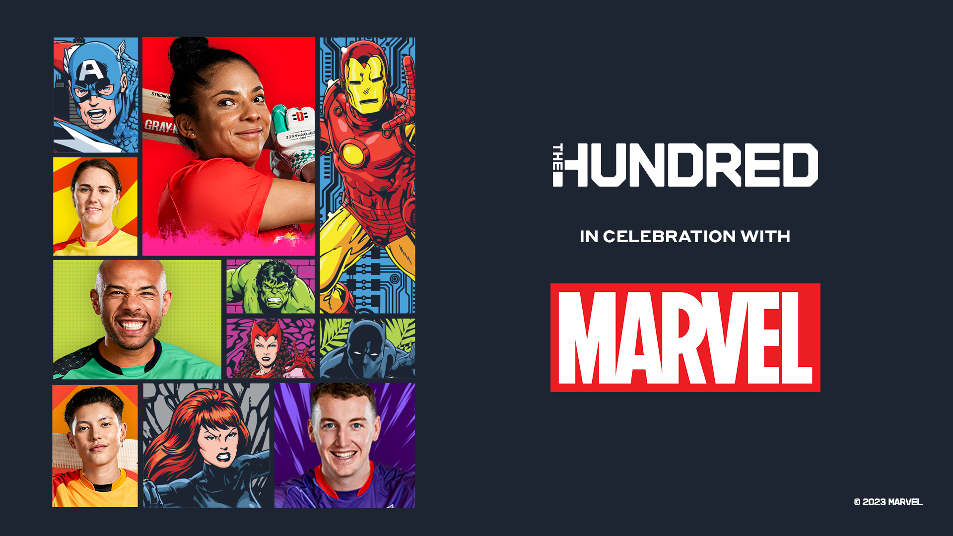 MARVEL teams up with The Hundred this summer