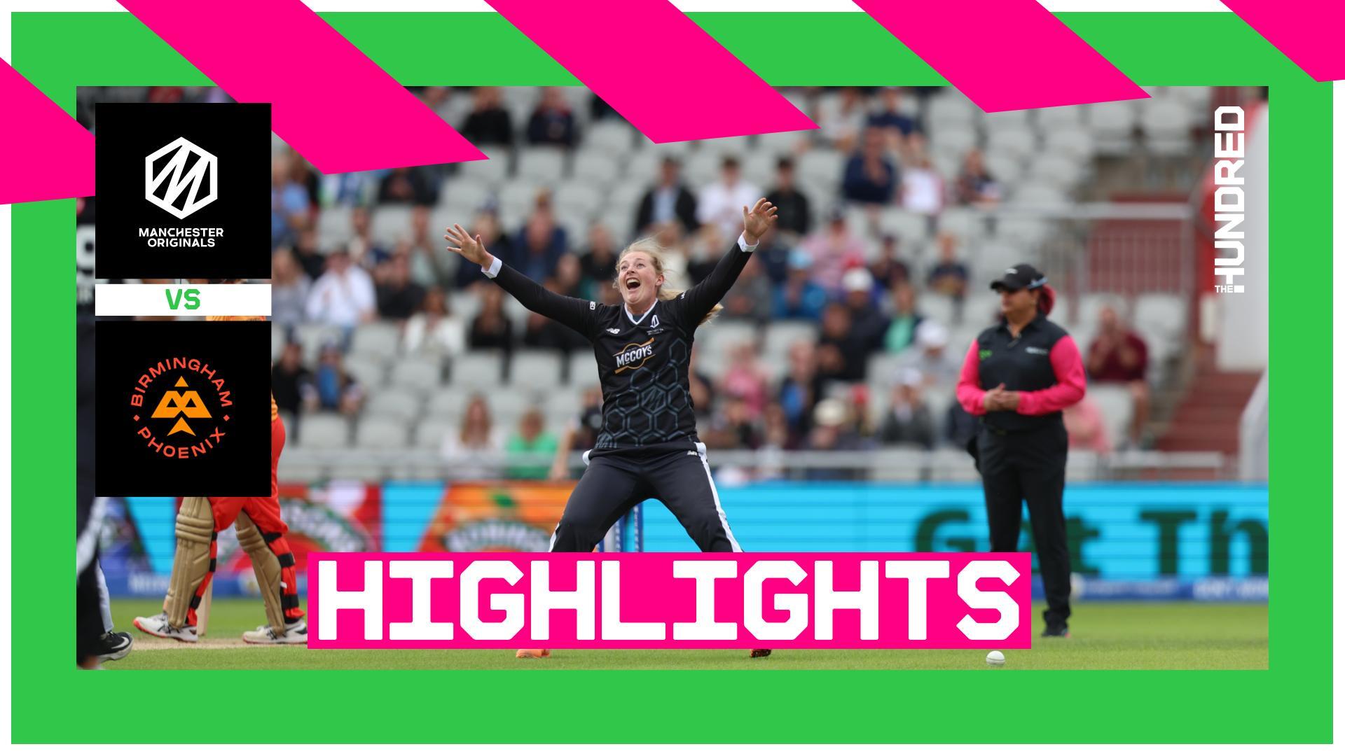 Manchester Originals vs Birmingham Phoenix - Women's Highlights 2023