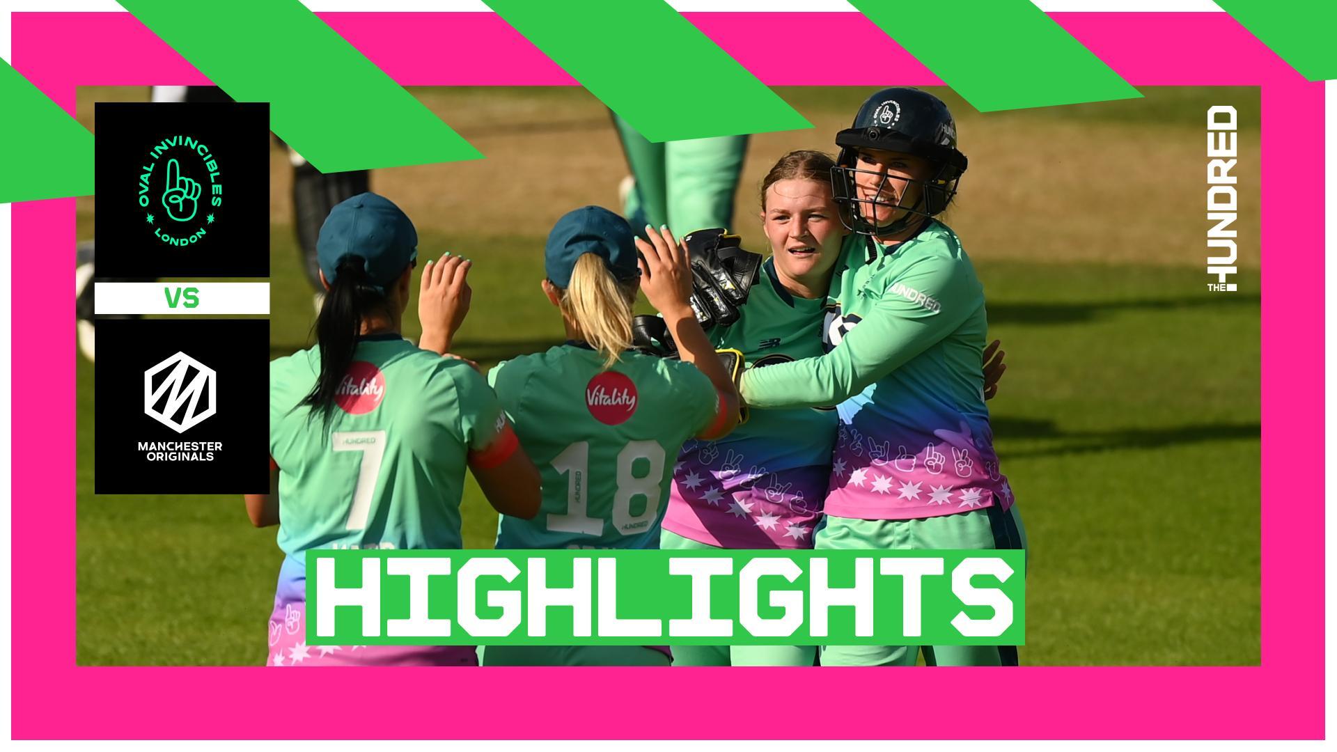 Oval Invincibles vs Manchester Originals - Women's Highlights 2023