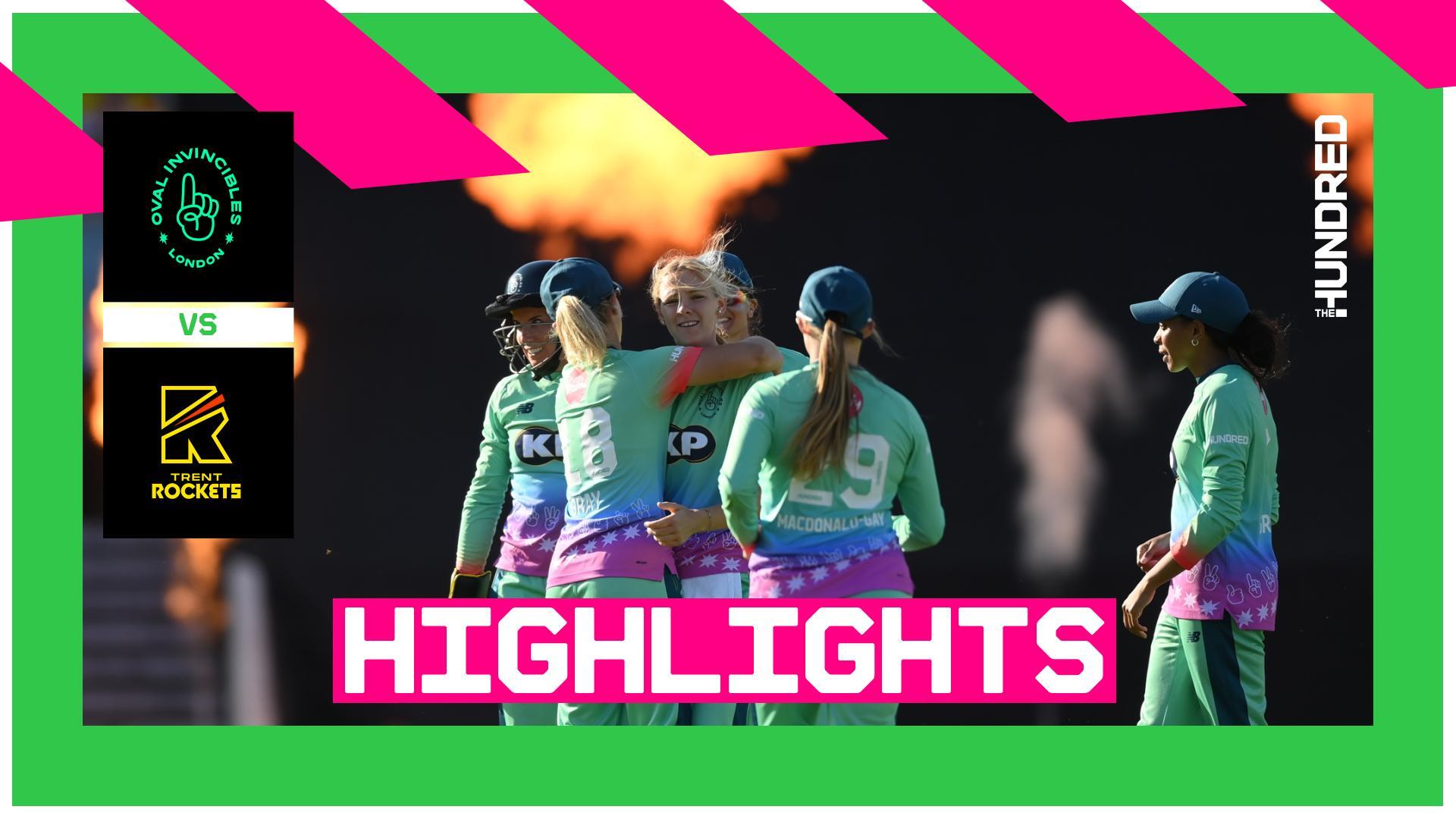 Oval Invincibles vs Trent Rockets - Women's Highlights 2023