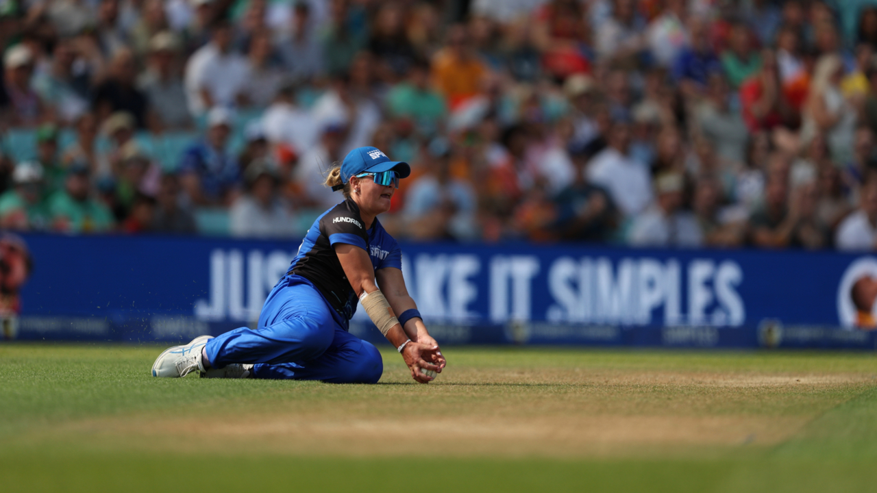 Dani Gibson takes an outstanding catch