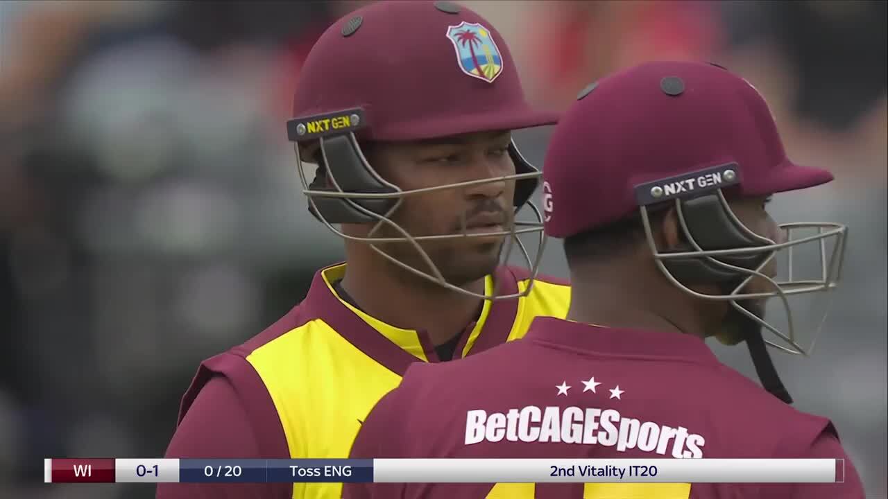 Wood strikes first ball of the match!